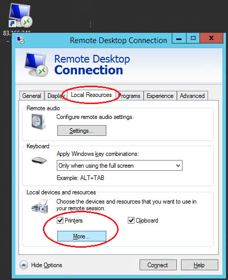 How connect a local printer through RDP to remote Windows Server How connect a local printer through RDP to remote Windows Server